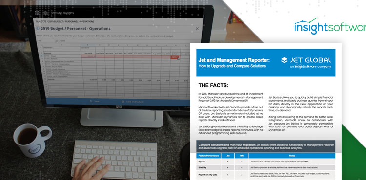Jet and Management Reporter: How to Upgrade and Compare