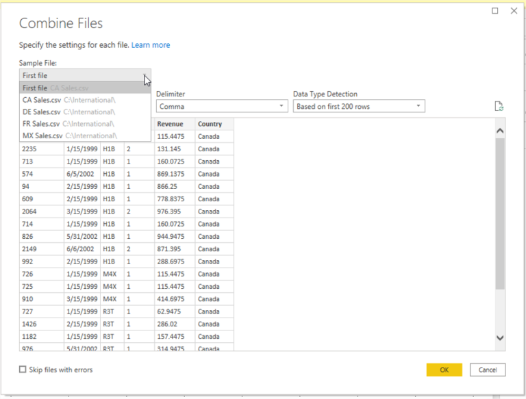 Power Bi Get Data Loading From A Folder Insightsoftware
