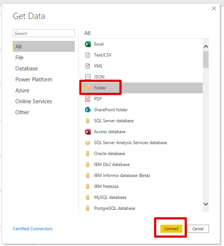 Power BI Get Data: Loading from a Folder | insightsoftware