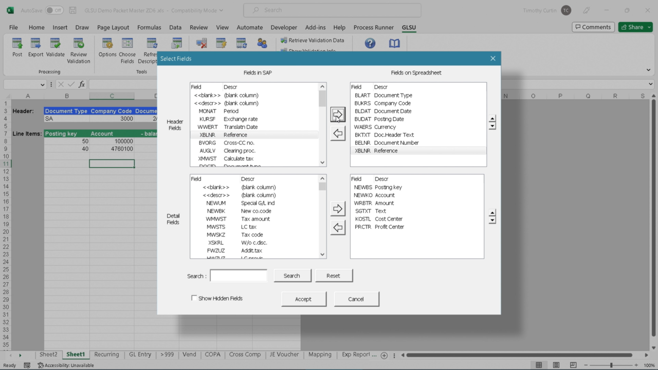 Process Runner GLSU | SAP Workflow & GL Entry Automation