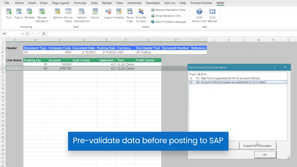 Process Runner GLSU | SAP Workflow & GL Entry Automation