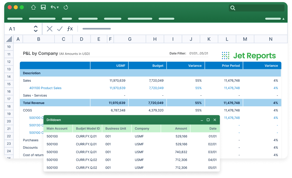 Jet Reports Competitor Comparison - insightsoftware