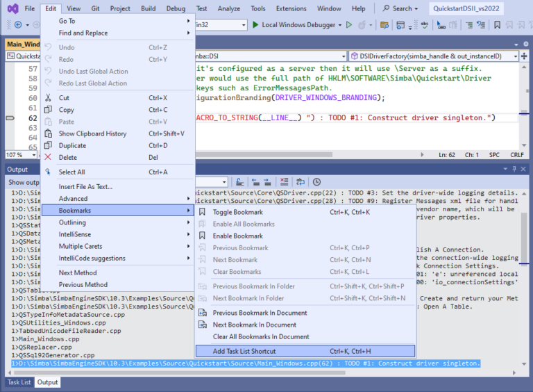 Visual Studio Tip: Enabling TODO tasks using Pragma Directives | insightsoftware