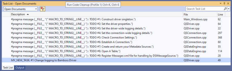 Visual Studio Tip: Enabling TODO tasks using Pragma Directives - insightsoftware