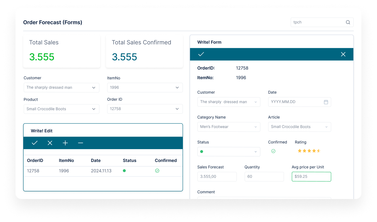 Vizlib Write-Back | insightsoftware
