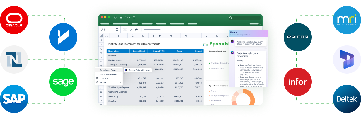Spreadsheet Server | Real-Time ERP Reporting Software